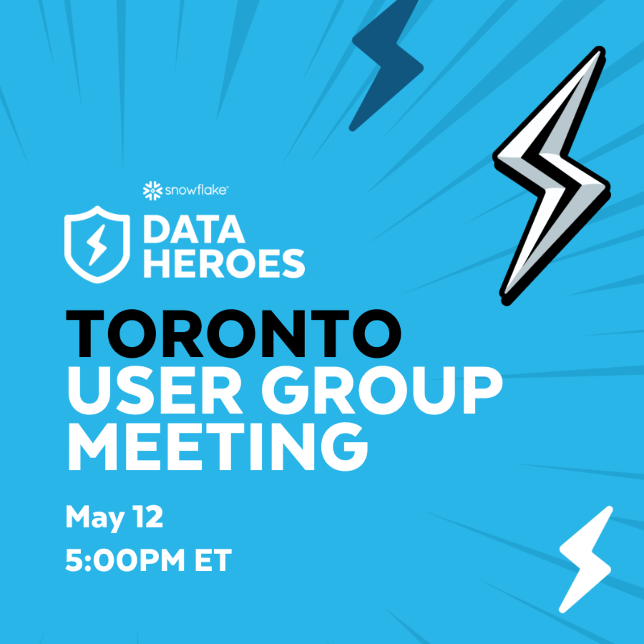 See Snowflake Toronto User Group Meetup - Spring 2025 at Snowflake User Groups Toronto